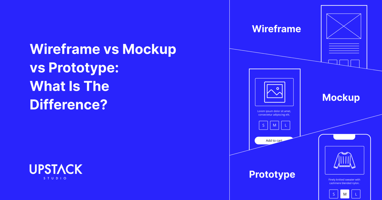 Wireframe vs Mockup vs Prototype: What's The Difference?